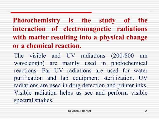 Photochemistry | PPT