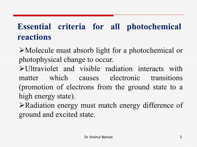 Photochemistry | PPT
