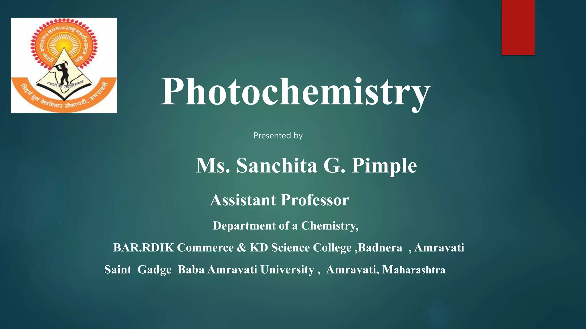 Photochemistry | PPTX