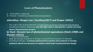 Photochemistry | PPTX