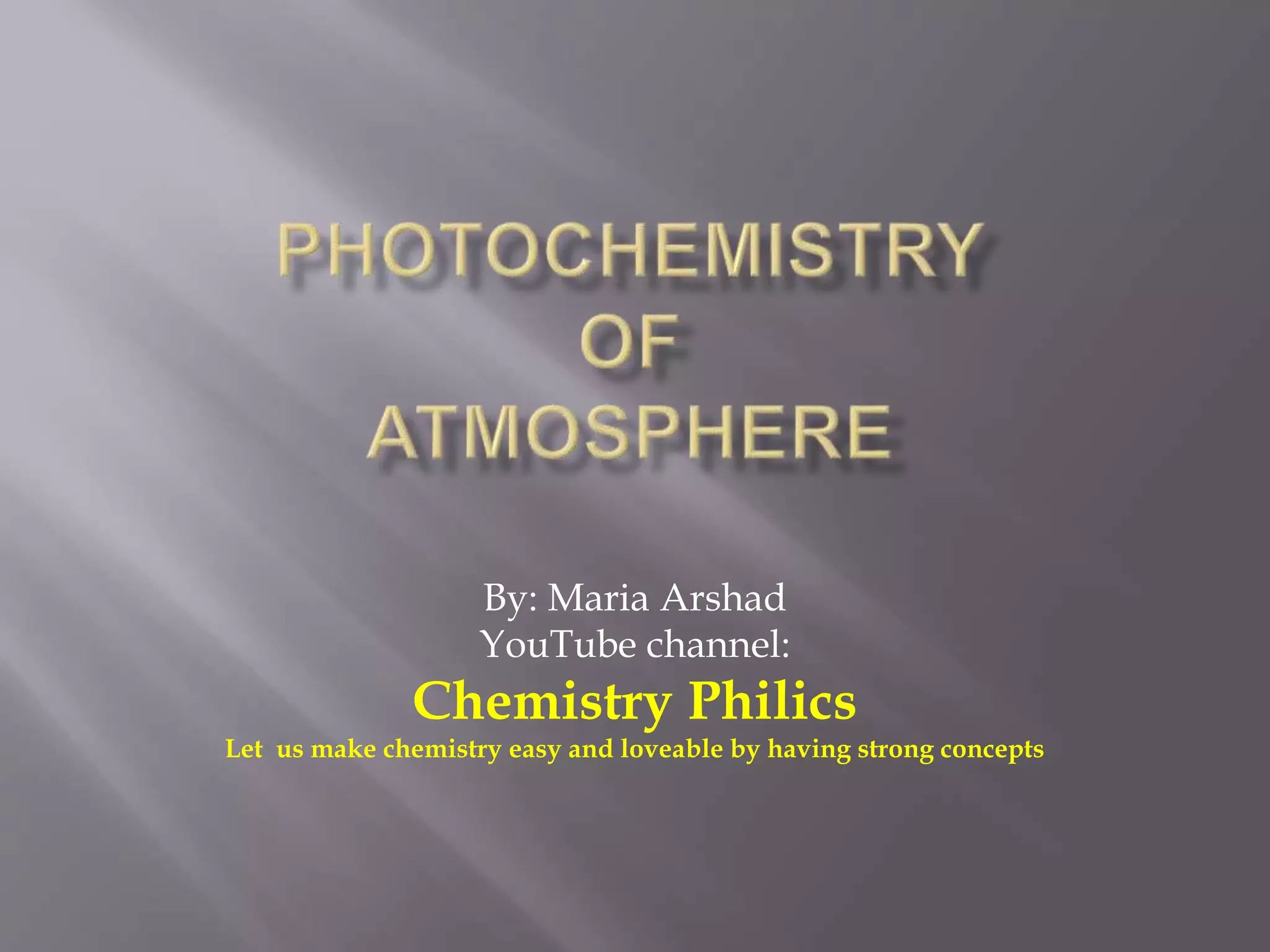 Photochemistry | PPTX