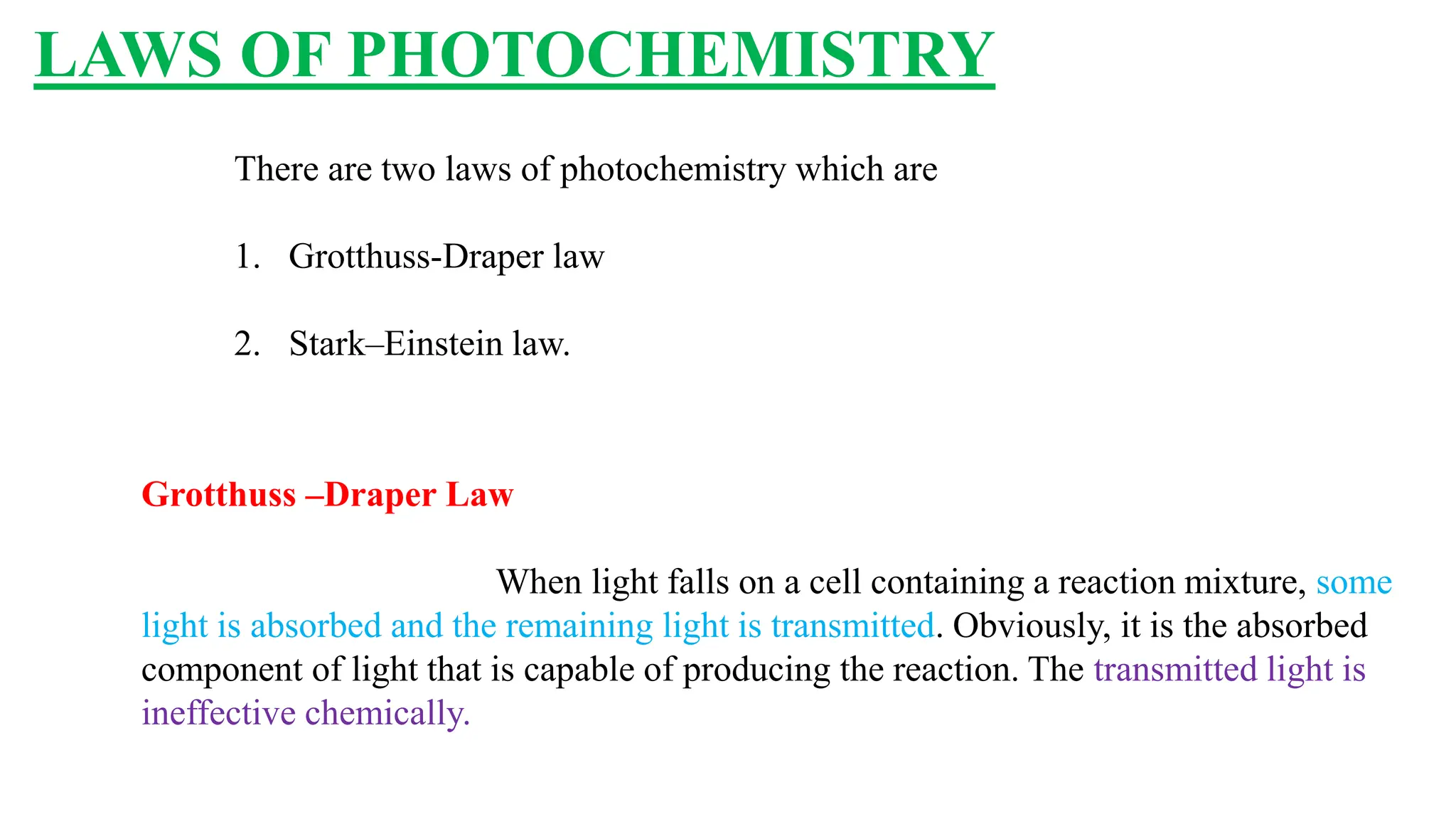 PHOTOCHEMISTRY BASIC PRINCIPLE AND JABLONSKI DIAGRAM | PPTX
