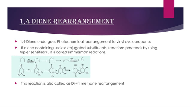 Zimmermann reaction (1,4 diene) in photochemistry | PPTX