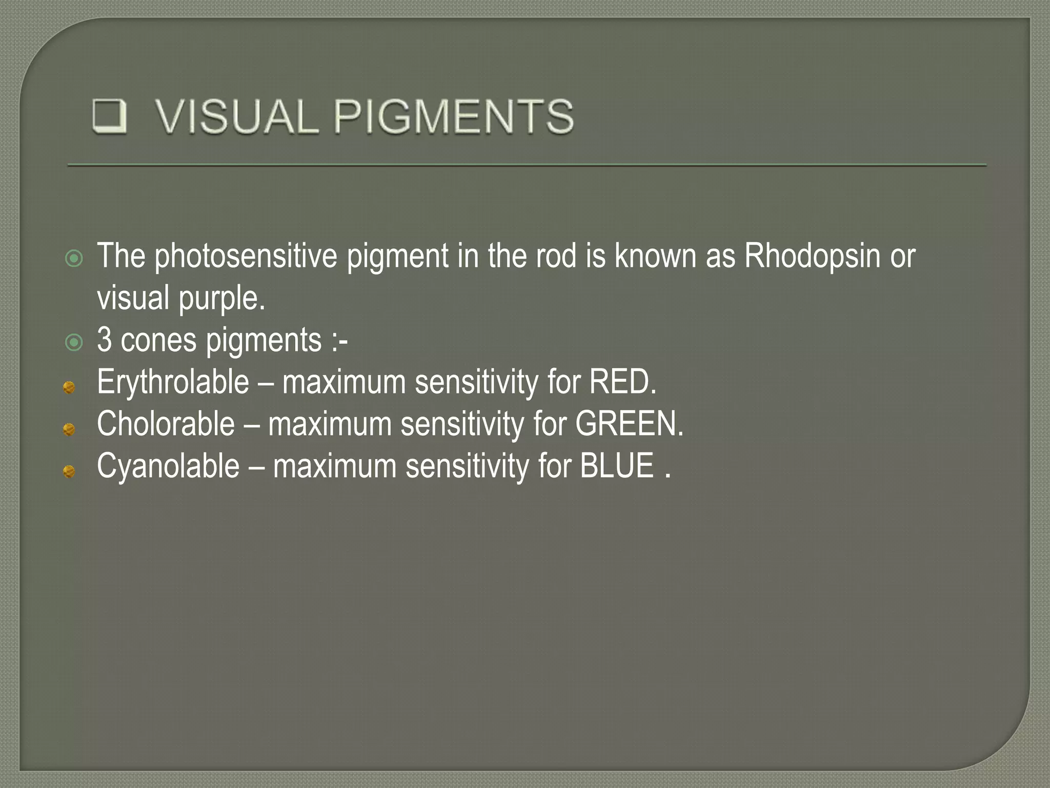 Photo-chemistry of Vision | PPTX