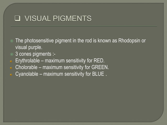 Photo-chemistry of Vision | PPTX | Eye and Vision Conditions | Diseases ...