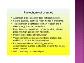 Photochemistry of vision | PPTX