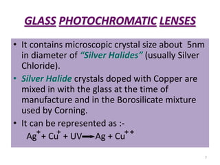 Photochromatic lenses | PPSX