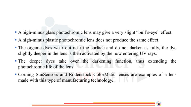 PHOTOCHROMATIC LENSES. BY OPTOM. JITHIN JOHNEYpdf | PPT