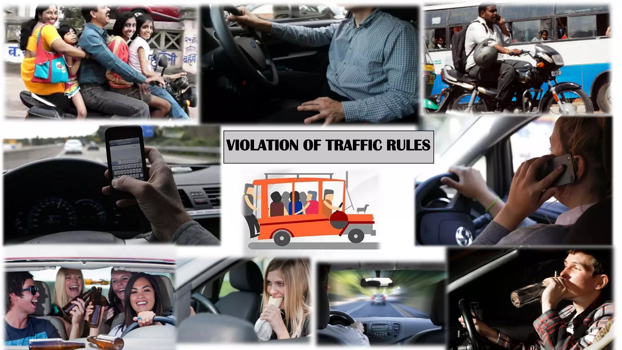 Photo collage presentation on traffic rules | PPT