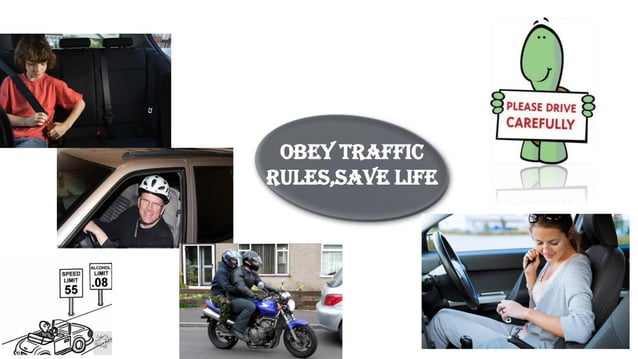 Photo collage presentation on traffic rules | PDF | Auto Safety | Automotive