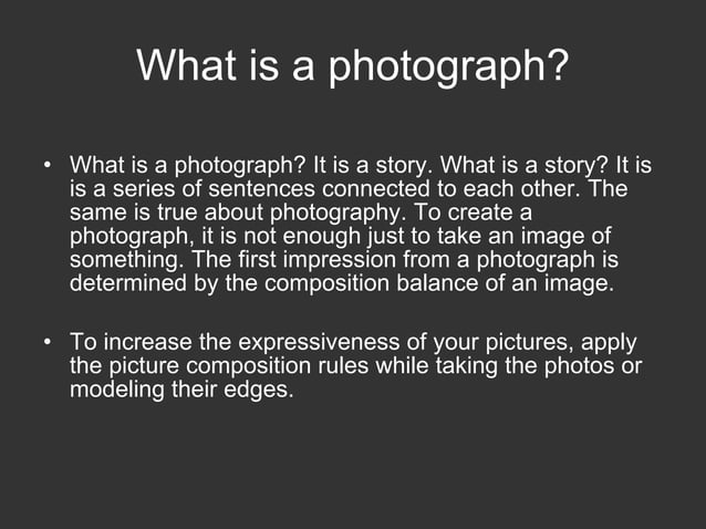 Photo composition | PPT