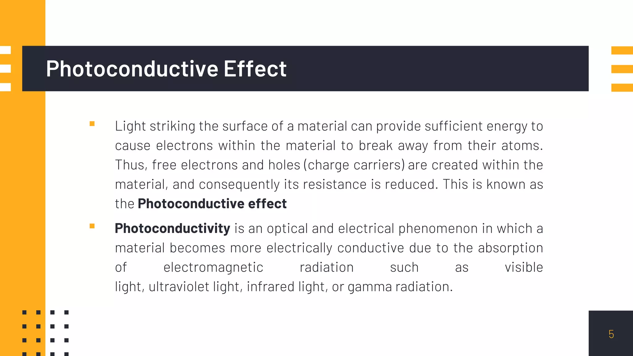 Photoconductive Cell | PPTX