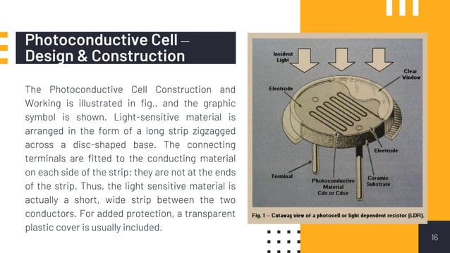 Photoconductive Cell | PPTX | Chemistry | Science