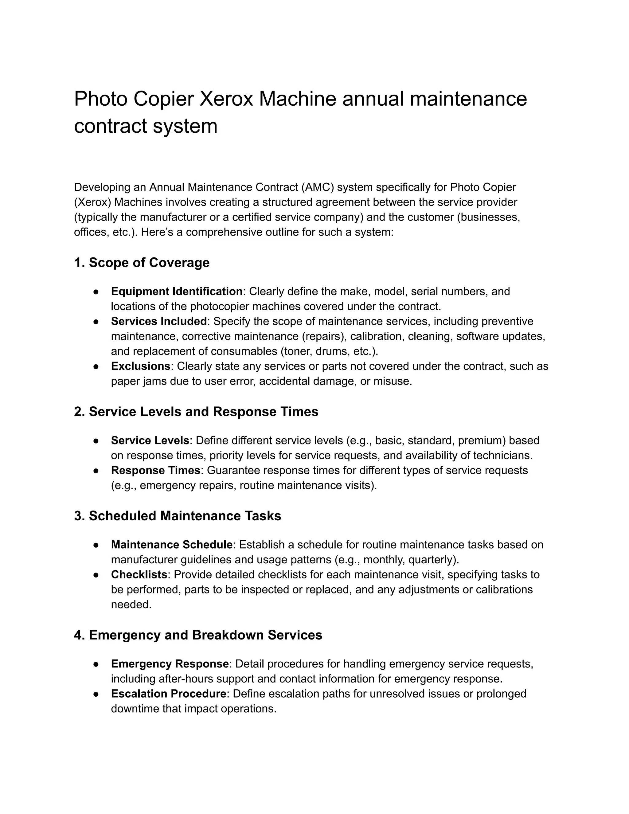 Photo Copier Xerox Machine annual maintenance contract system.pdf