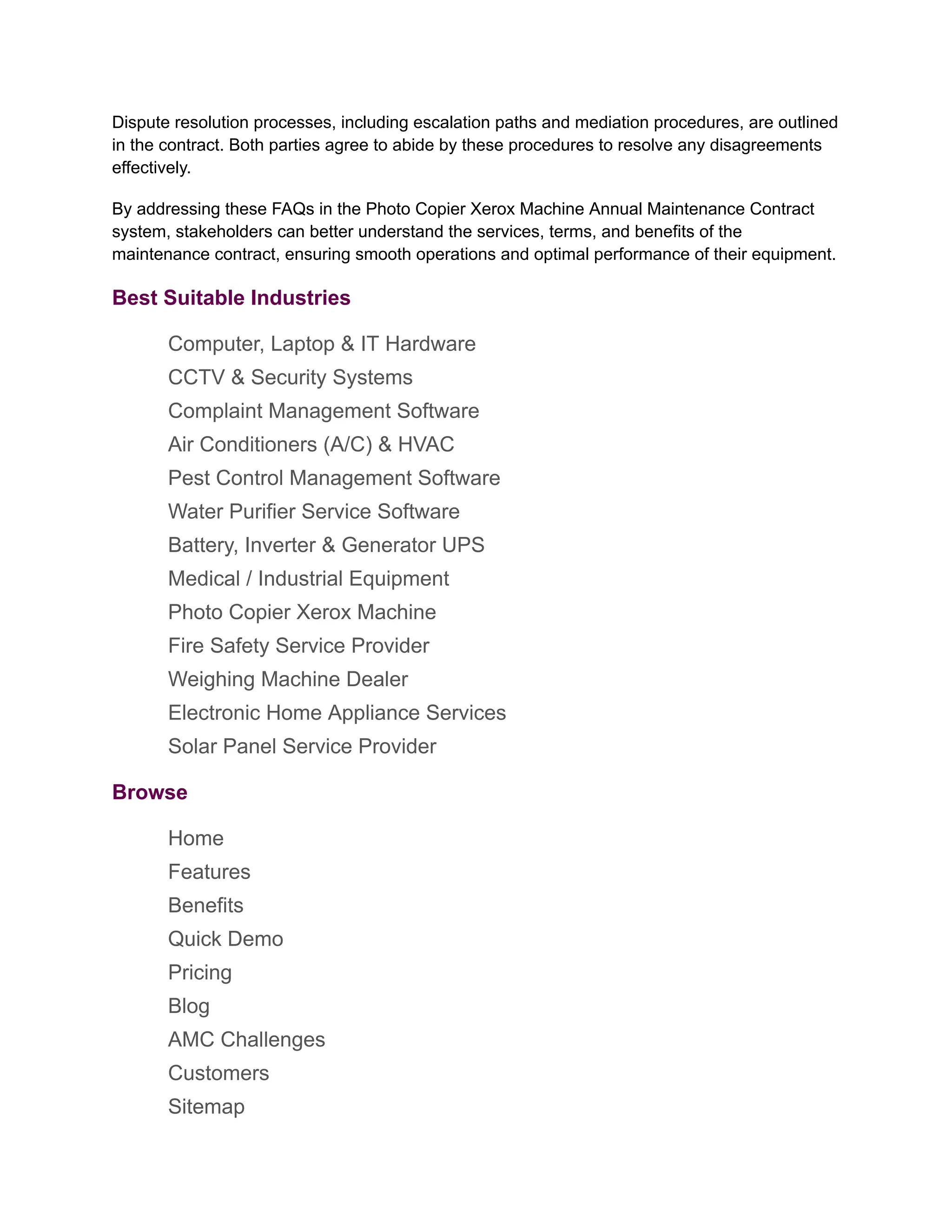 Photo Copier Xerox Machine annual maintenance contract system.pdf