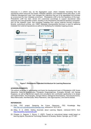 PHOTODENTRO LOR, THE GREEK NATIONAL LEARNING OBJECT REPOSITORY | PDF
