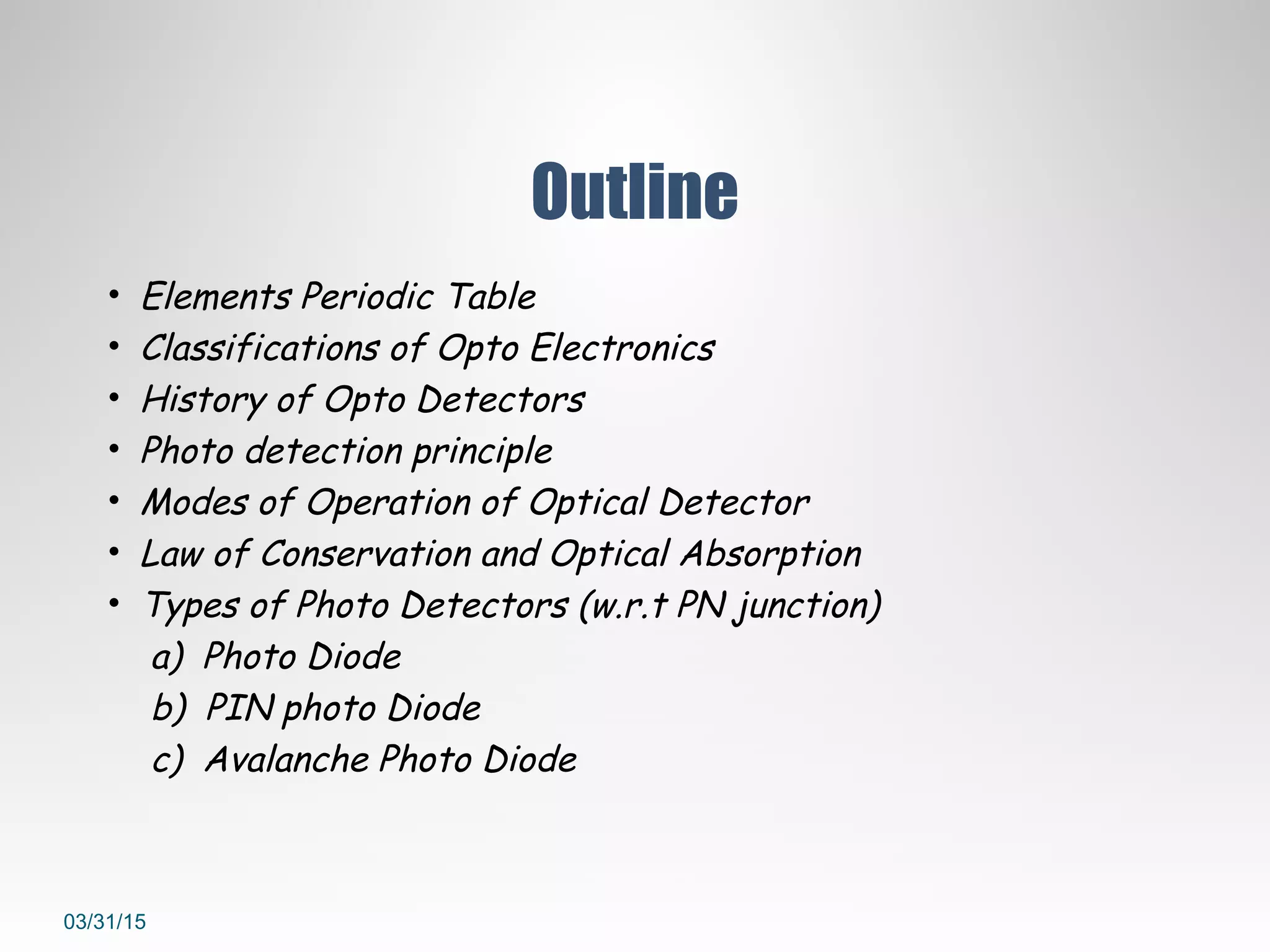 Photodetectors | PPT