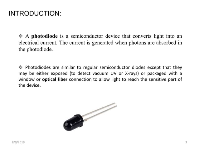 Photodiode | PPTX | Cameras and Camcorders | Consumer Electronics