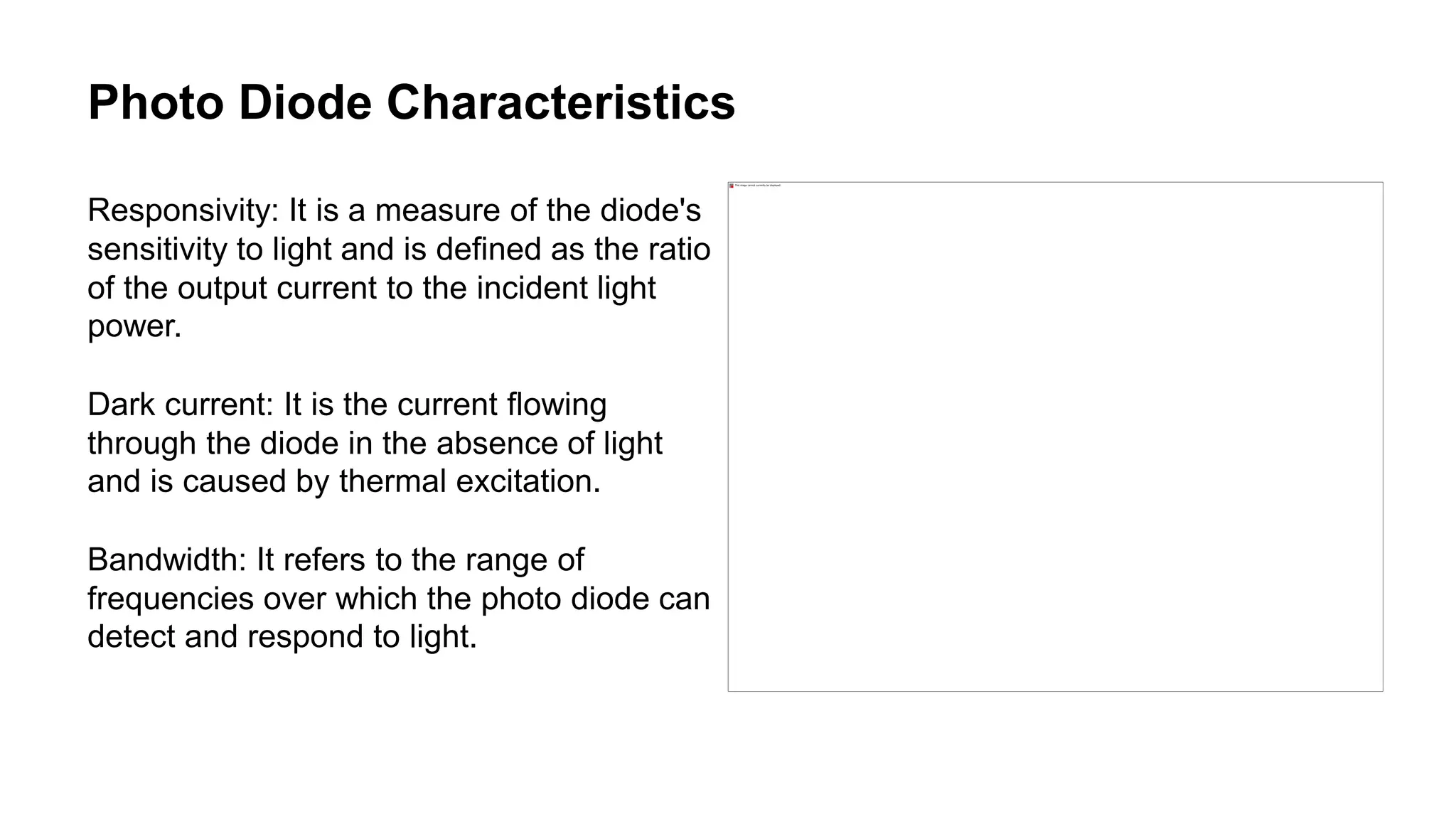 Photo Diode.pptx | Cameras and Camcorders | Consumer Electronics