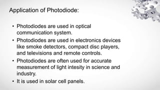 Photo Diode Detector | PPTX