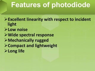 Photodiodes | PPTX