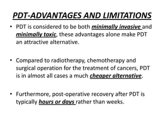 Photo dynamic therapy | PPTX