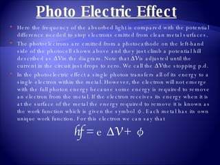 Photoelectric Effect Summary Notes | PPT