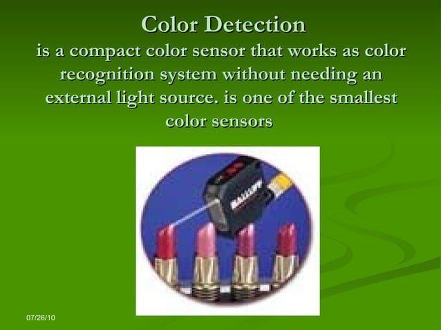Photoelectric Sensors With Applications | PPT