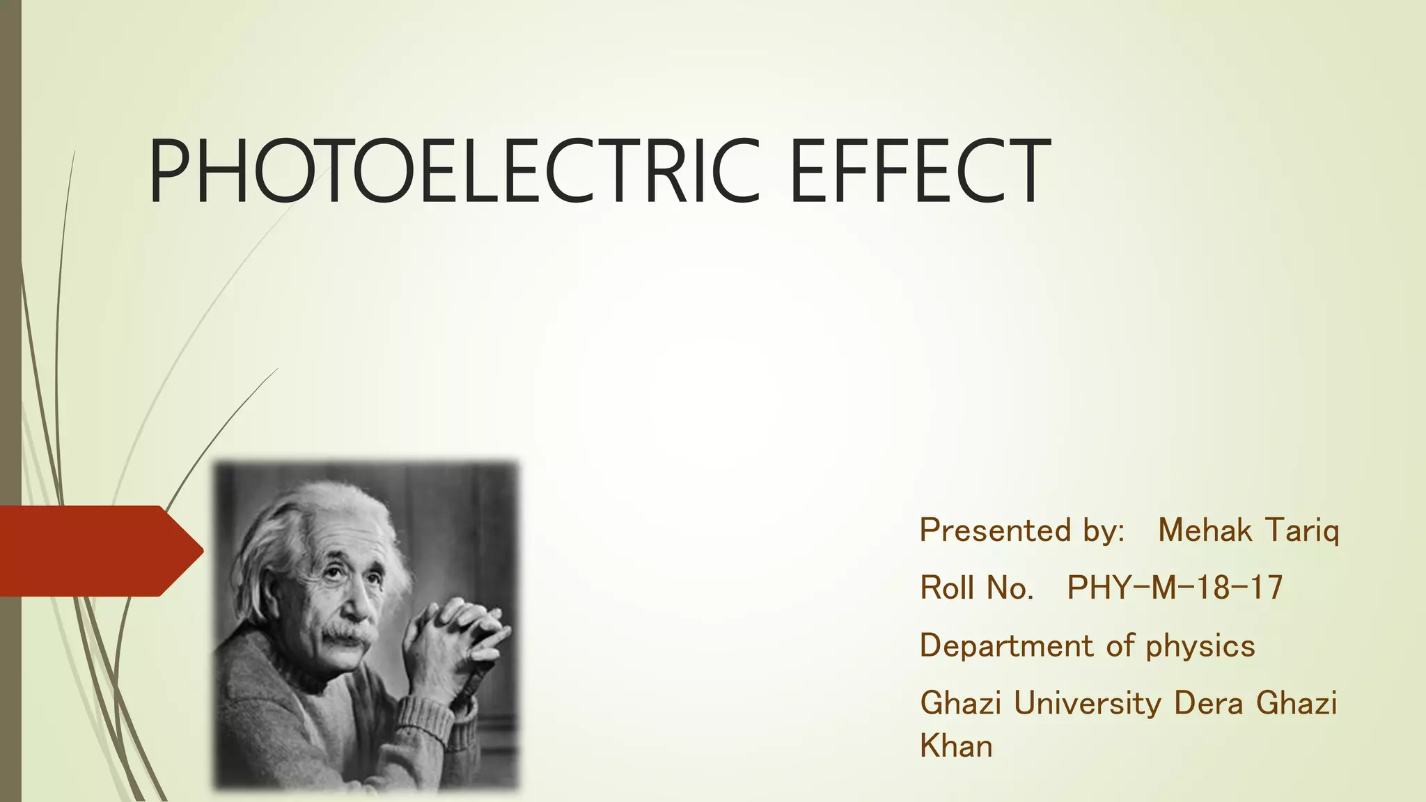 Photo electric effect | PPT