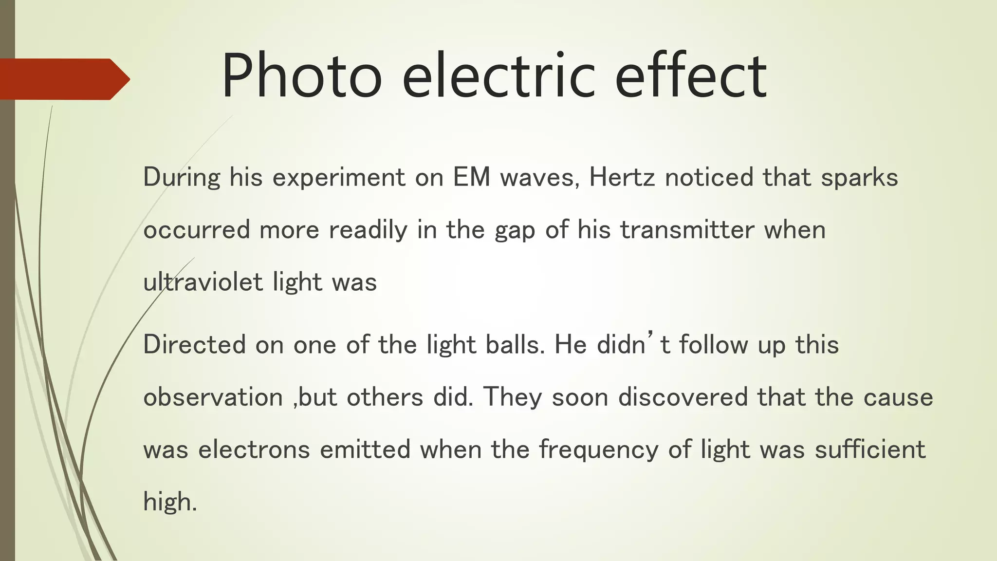 Photo electric effect | PPT