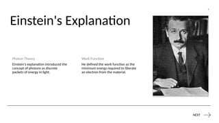 A basic explanation of Photoelectric Effect | PPTX