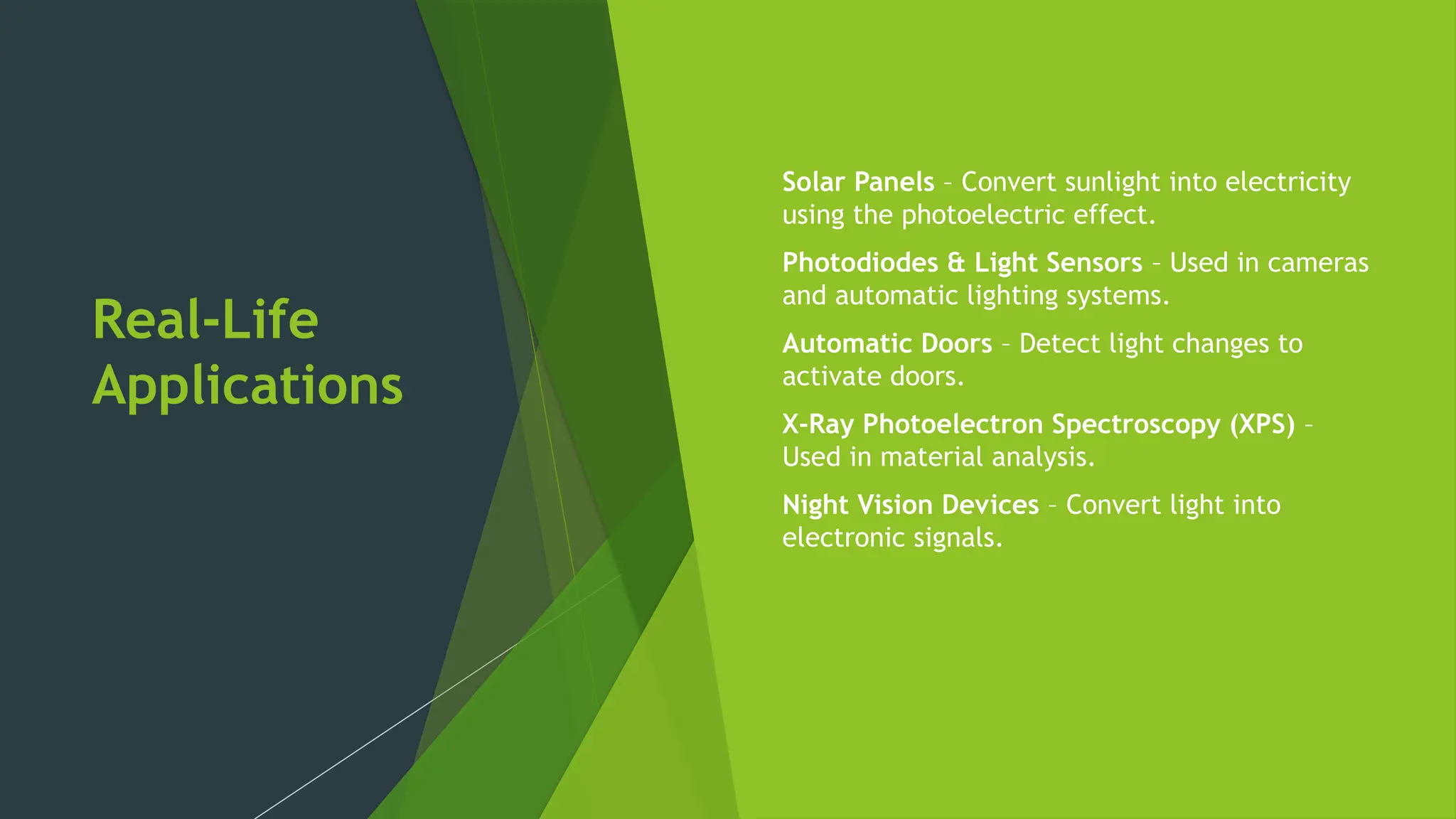 Photo electric effect and its real life applications | PPTX