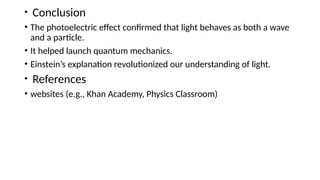 Photoelectric effect by humna syed.pptx3556 | PPT