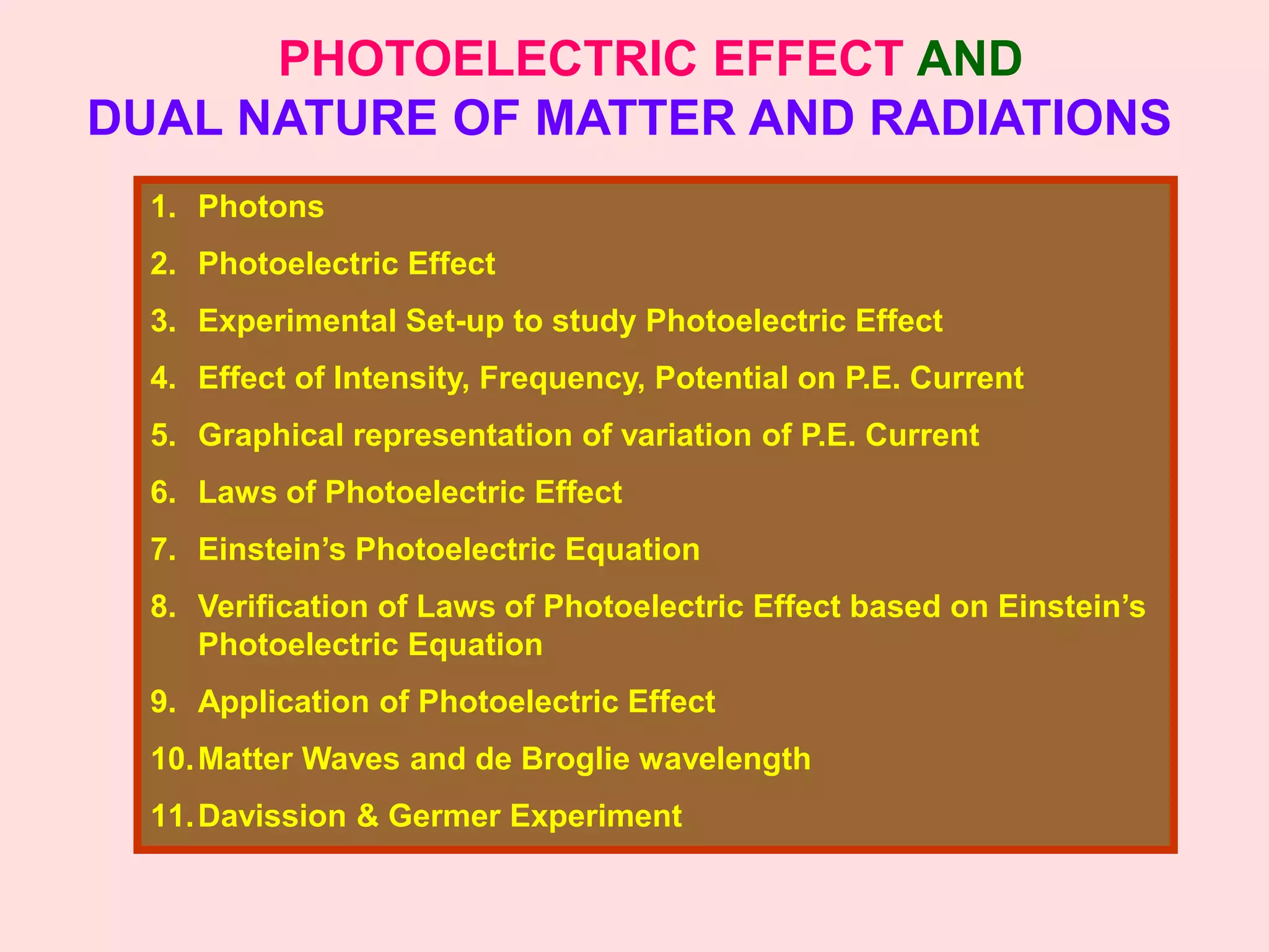 Class 12th Physics Photoelectric effect dual nature of matter ...
