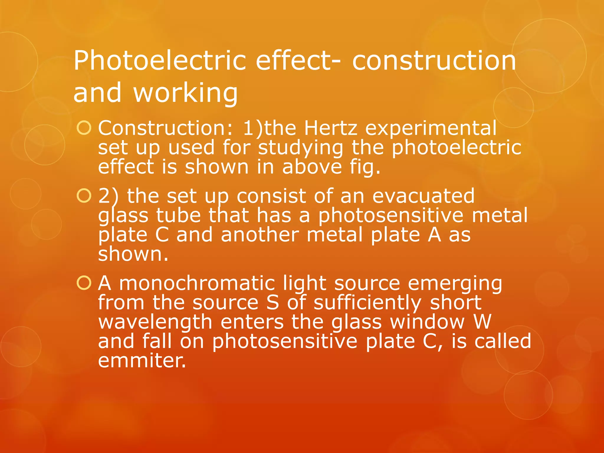 Photoelectric effect ppt | PPTX