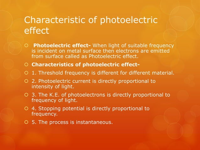 Photoelectric effect ppt | PPTX