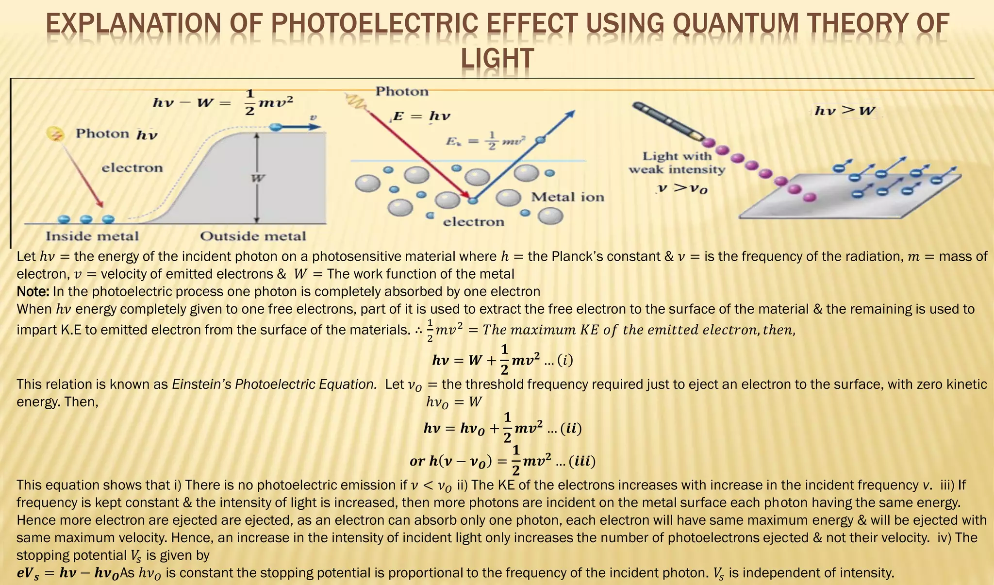Photoelectric effect & quantum behavior of light | PDF