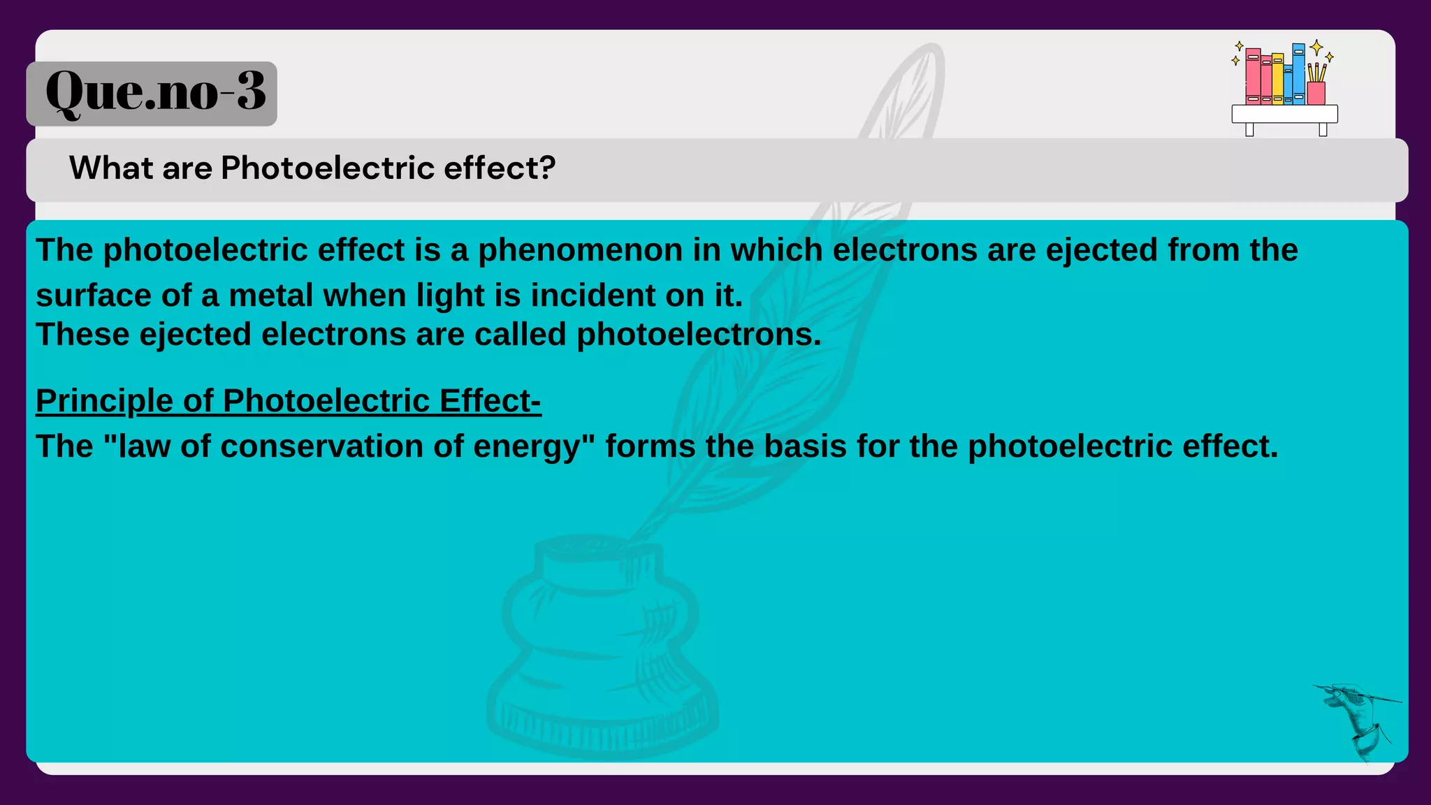 Photoelectric effect viva-voce question | PDF
