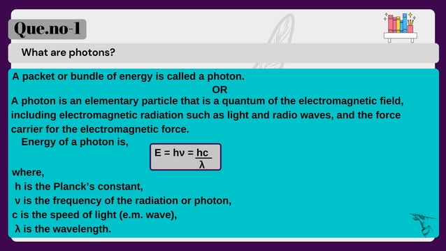 Photoelectric effect viva-voce question | PDF | Chemistry | Science