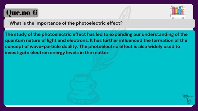 Photoelectric effect viva-voce question | PDF | Chemistry | Science