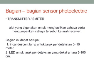 materi Photoelectric sensor .prinsip kerja | PPTX