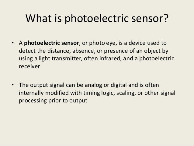 Photoelectric sensors