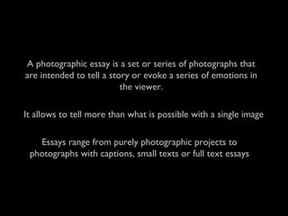 Photo Essay Assignment | PPT