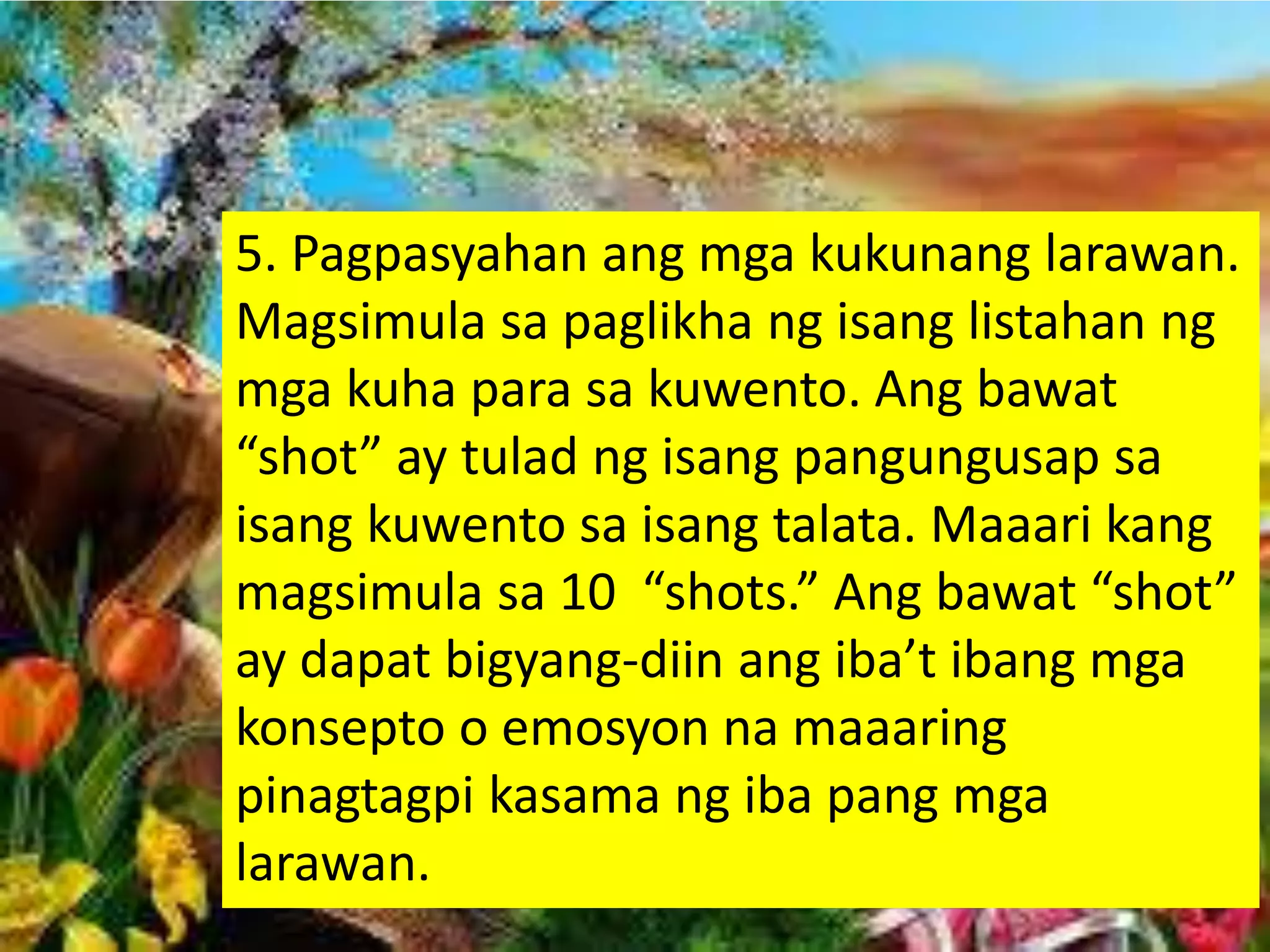 Photo essay/sanaysay ng larawan | PPTX