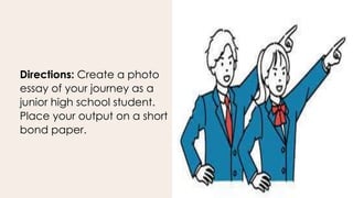 PHOTO_ESSAY_Tipsonhowtomakeaphotoes.pptx | Photography | Arts and Crafts