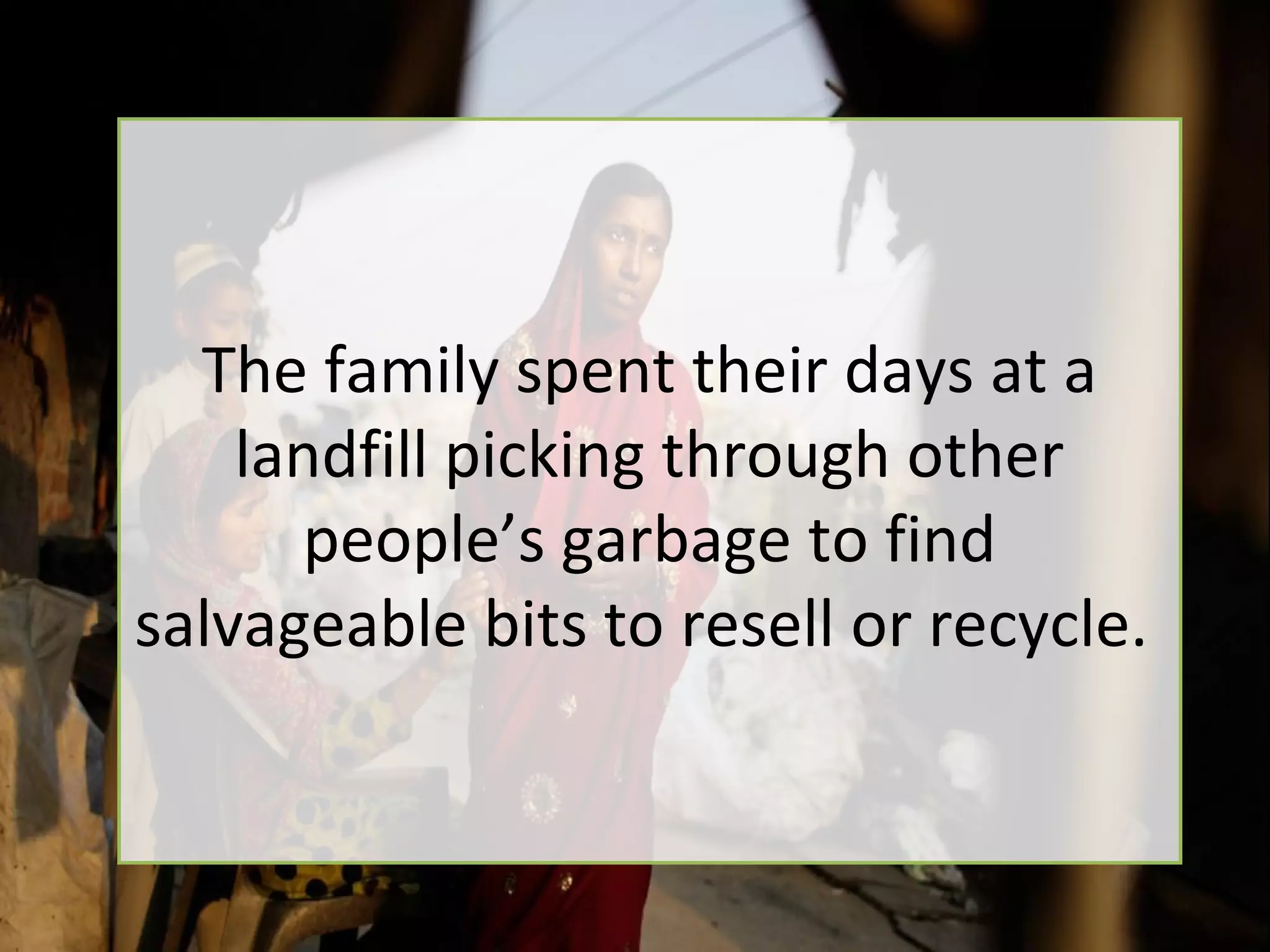 Photo essay the story of a rag picker | PPT