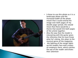 Why I chose the Photos that are present within my Music Magazine | PPT
