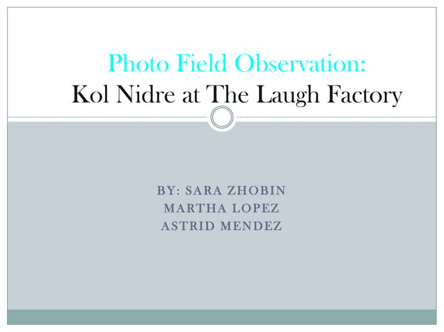Photo field observation | PPTX