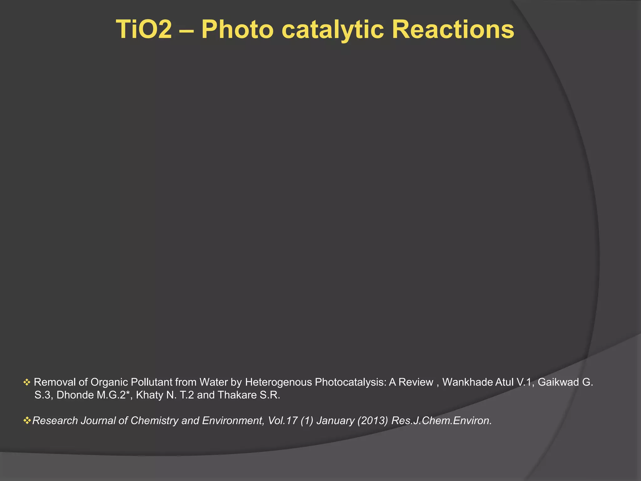 degradation of pollution and photocatalysis | PPTX