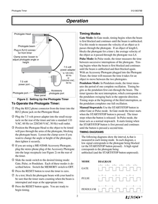 Photogate timer-manual-me-9215 b | PDF